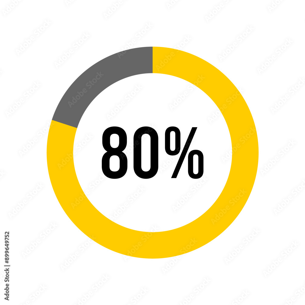 80 % percent percentage diagram meter from ready-to-use for web design ...