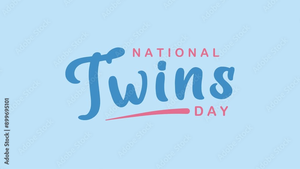 National Twins Day Text Animation. Great for National Twins Day ...