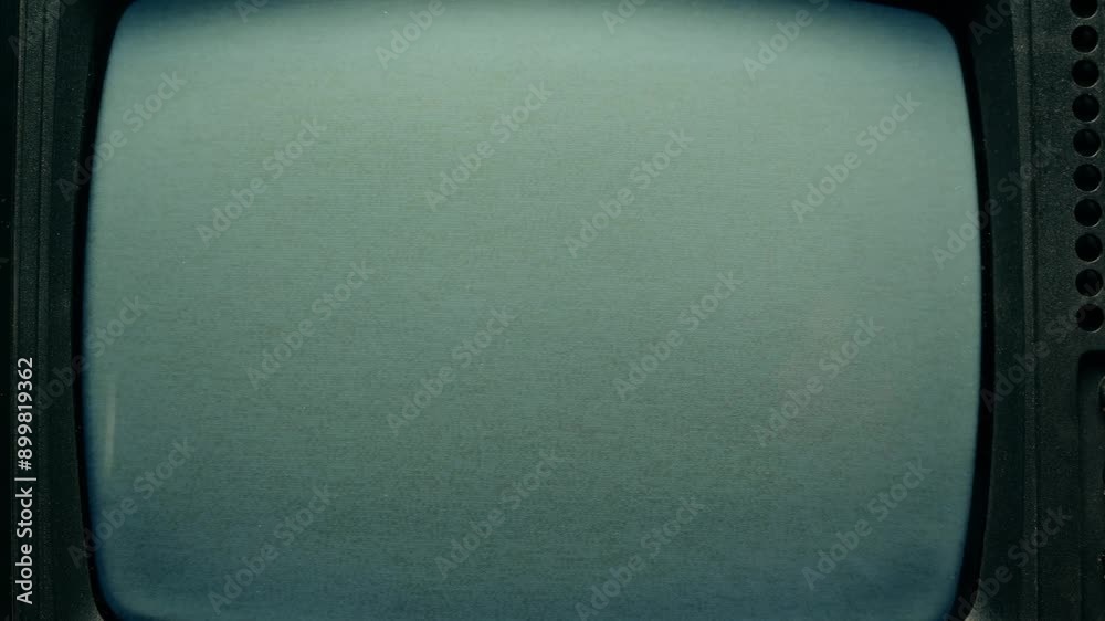 Retro Style TV Set with Green Screen chroma key background, vintage 60s ...