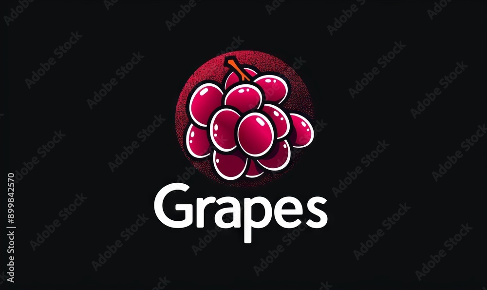 logo, consisting of abstract style shapes, text "Grapes", A simple and ...