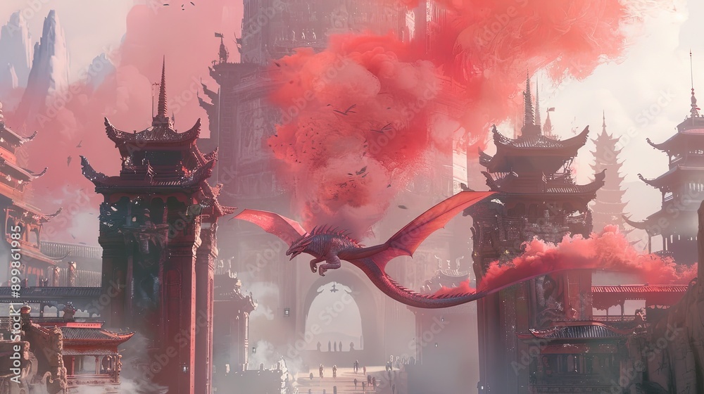 full body character concept art, very small flying dragon without legs ...