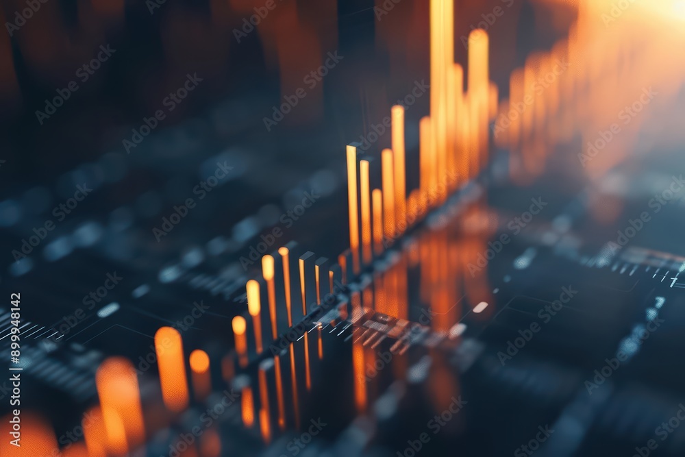 Interest rate cuts are depicted with sunlight filtering through dynamic ...