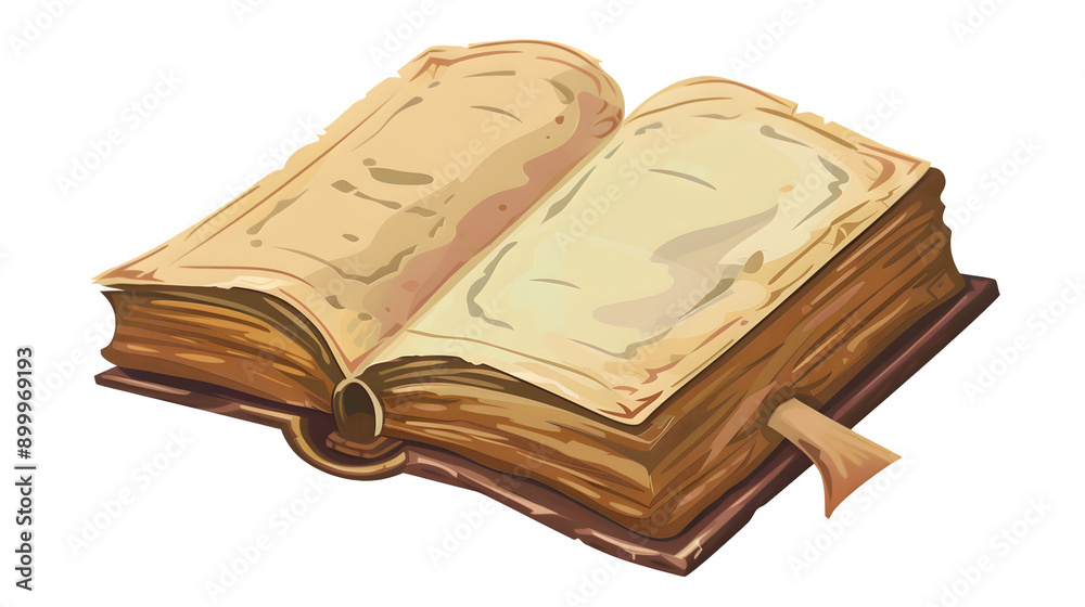 Vector Magic Spell Book, Graphic Illustrative for Halloween, Enchanted ...