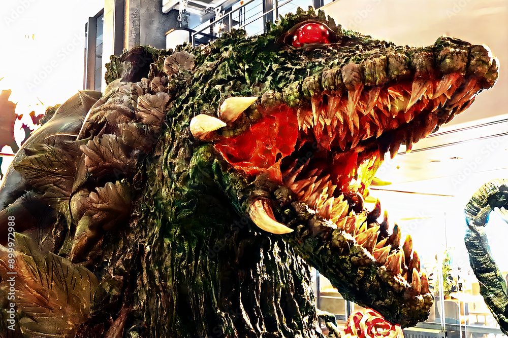 Statue of the Biollante, Plant Beast Form from Godzilla at Grand Front ...