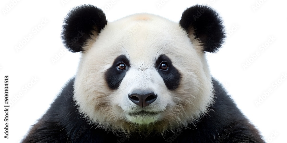 panda white background hd upscale AI-Generated Content Stock ...
