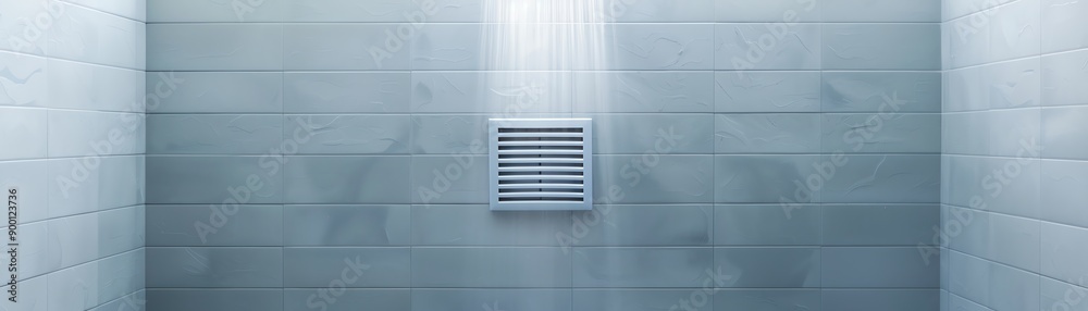 Germs on bathroom ventilation fans, germs, bathroom, highlighting ...