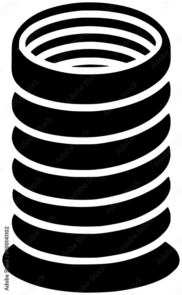 toy illustration spiral silhouette rainbow logo childhood icon plastic ...