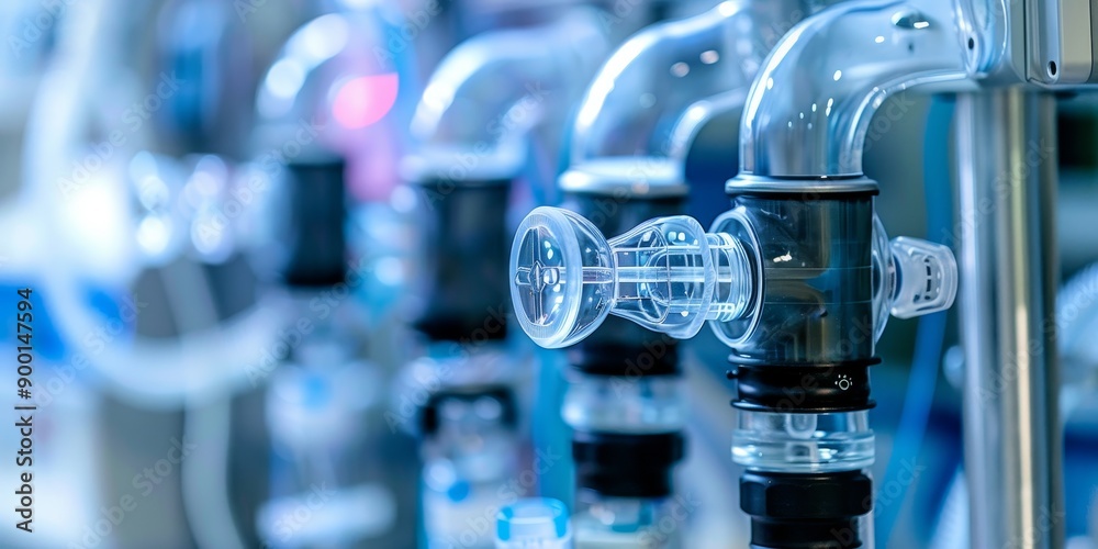 Imagery showing ventilators and life support machines aiding patients ...