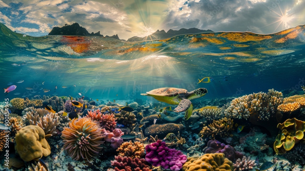 16k ultra-high definition Photo Type: ultra-high resolution underwater ...