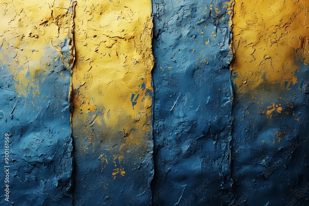 Dark blue and yellow abstract background, Abstract Aged Vintage Blue ...