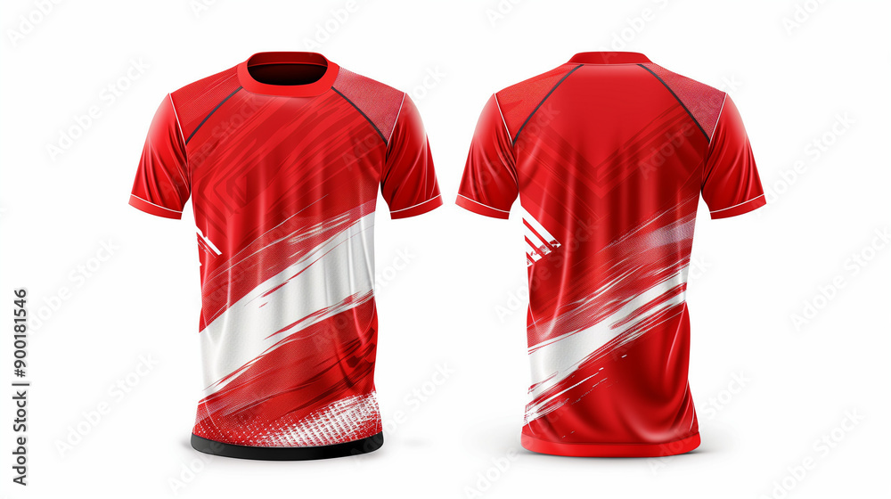 Sports t-shirt jersey design concept, sports jersey concept with front ...