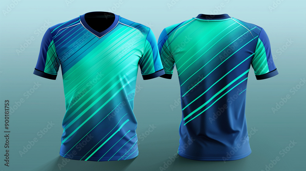 Sports t-shirt jersey design concept, sports jersey concept with front ...