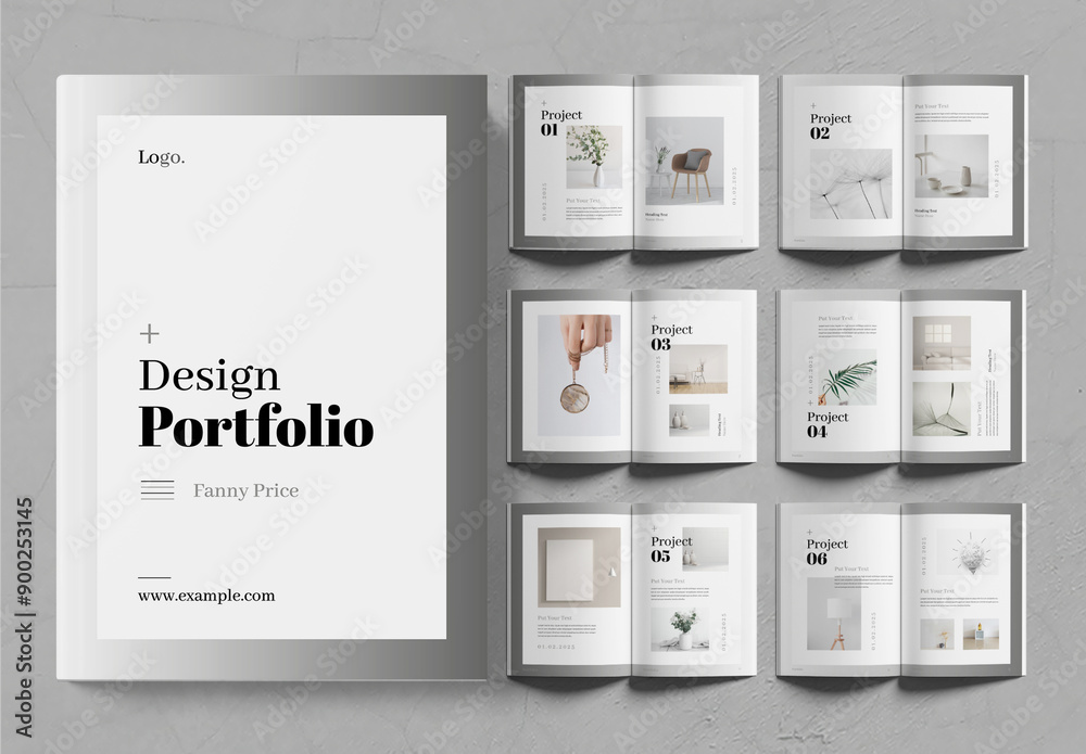 Design Portfolio Layout Stock Template | Adobe Stock