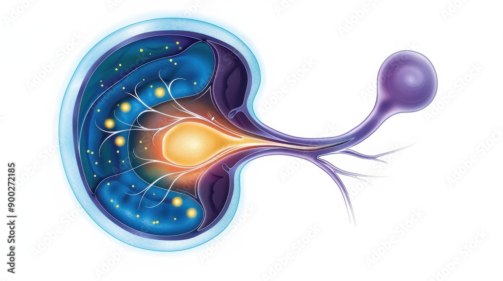 Explore the intricate structure of inner ear hair cells, showcasing ...