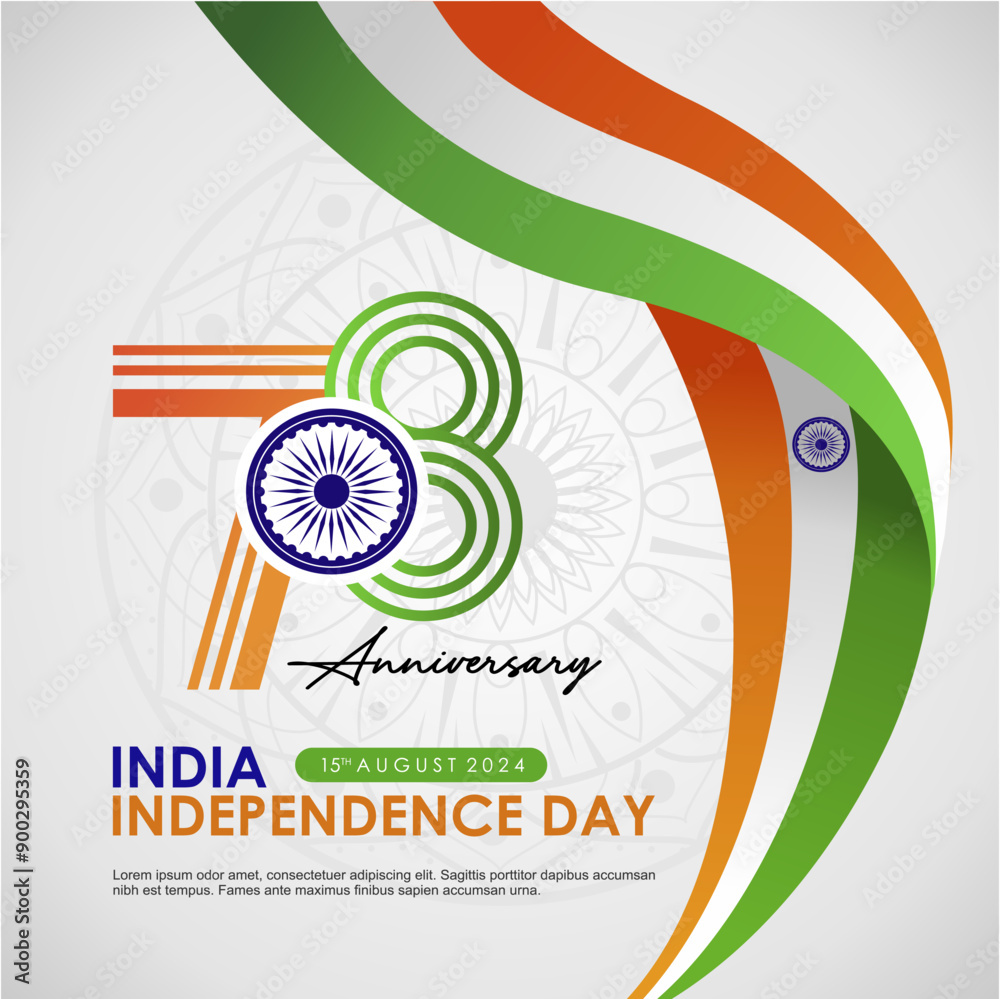 Exclusive Celebration Greeting of 78th India Independence Day 15 August ...