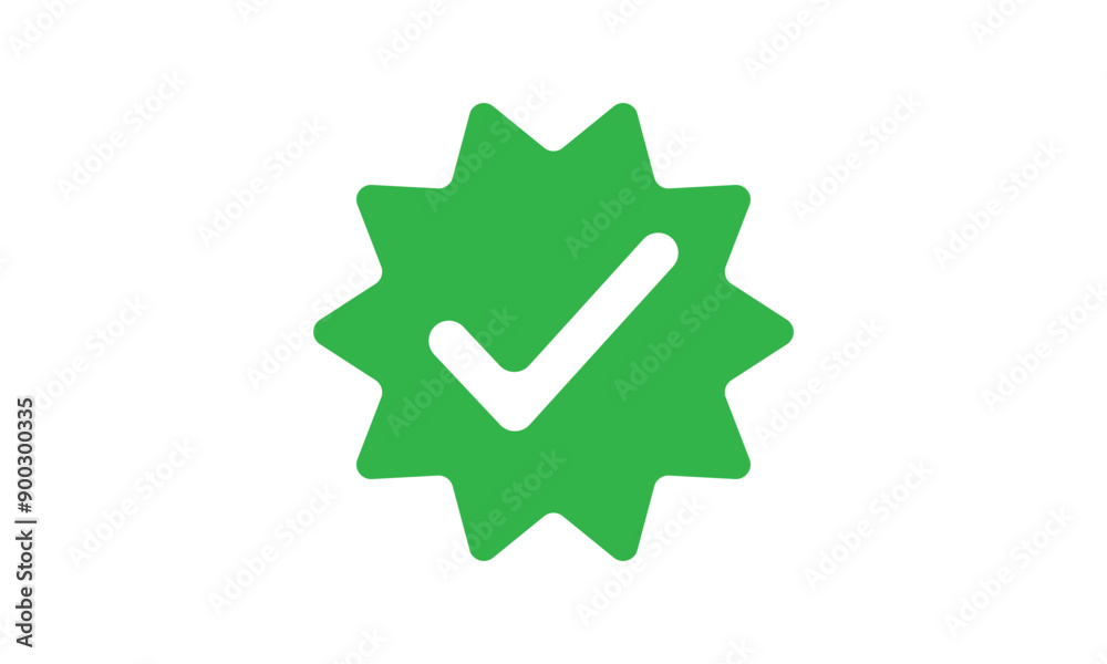 Whatsapp verified profile icon, green check mark sign, whatsapp account ...