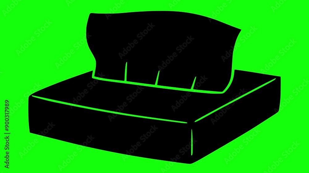 roll illustration video animation bathroom hygiene paper silhouette ...