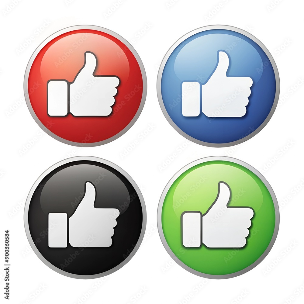 Like, dislike and neutral thumb symbols in black circle outline ...