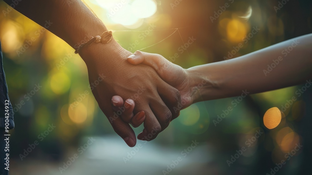 Romance picture of person hold lovely couple hand. Romantic people ...