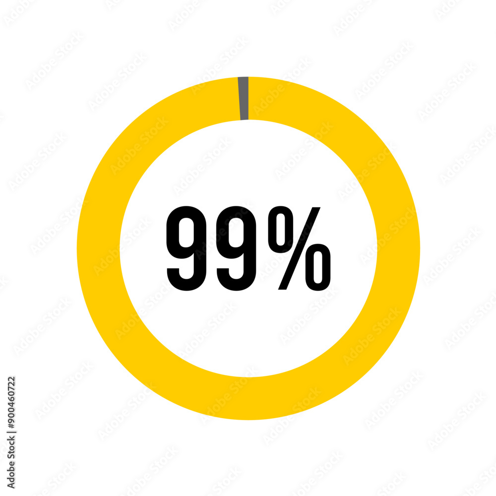 99% percent percentage diagram meter from ready-to-use for web design ...