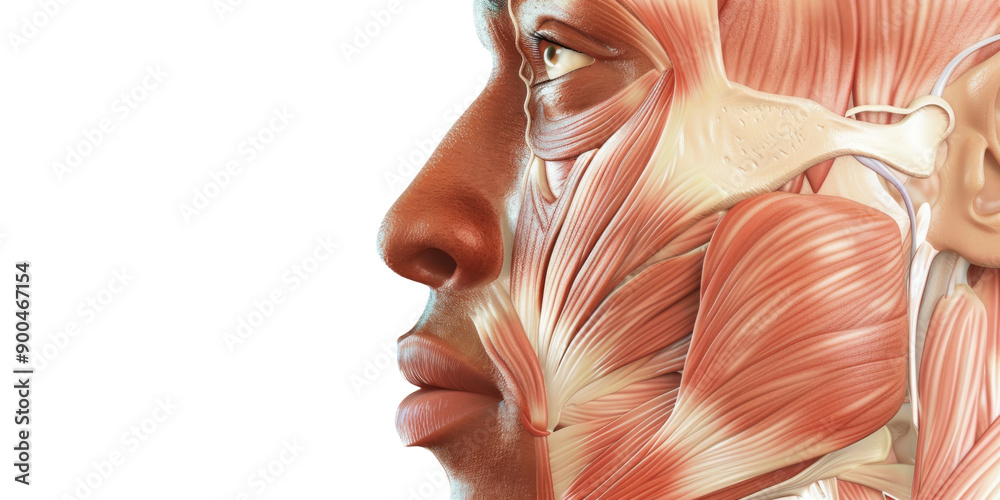 Facial Muscular System Anatomy. Healthcare and Medical Education ...