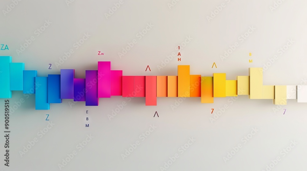 Differentiate each step with a unique color or gradient to make the ...