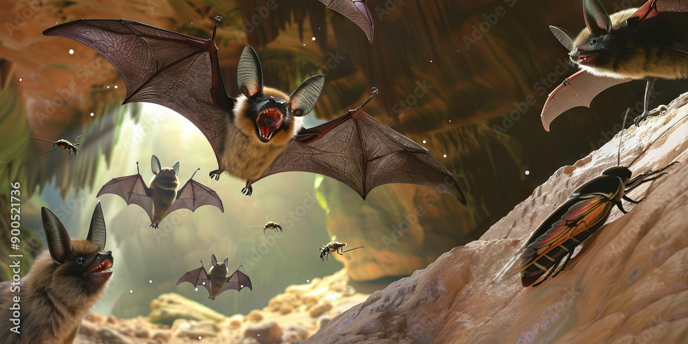 Cave Dwellers: An image showing the diverse wildlife that inhabits ...