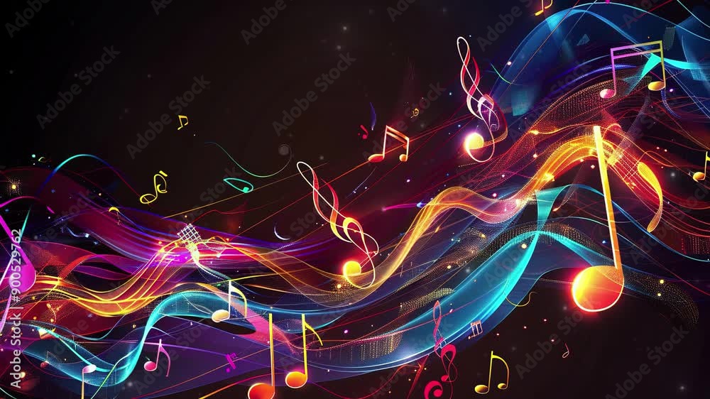 International Strange Music Day. World Music Day. Abstract colorful ...