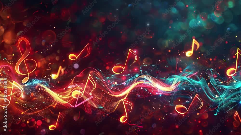 International Strange Music Day. World Music Day. Abstract colorful ...