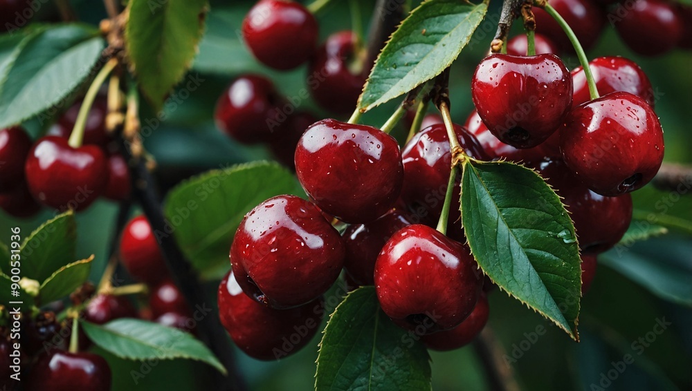 Stock photo of red cherries - tree with HD 4K wallpaper, high contrast ...
