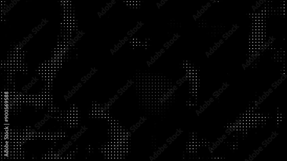 Abstract dynamic dots background animation. 4k dynamic circular ...