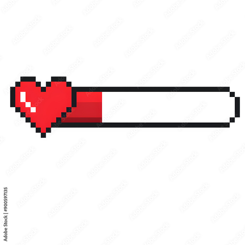 Pixel game progress bars, Life level charts, Vector GUI progress bar ...