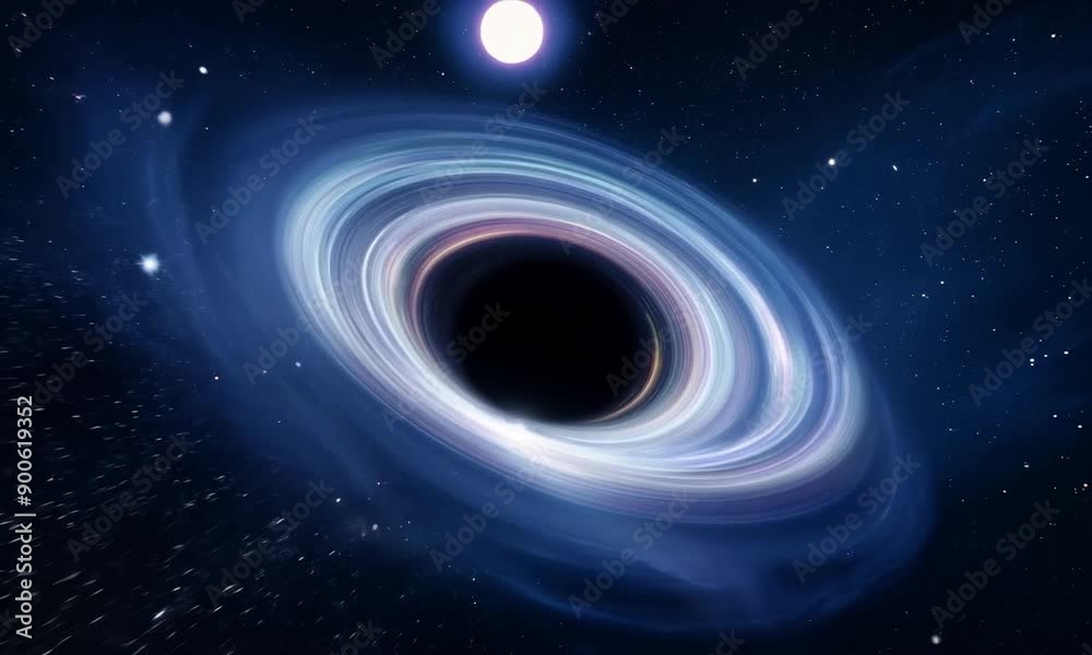 Cosmic Dance of Power: A supermassive black hole, a celestial abyss ...