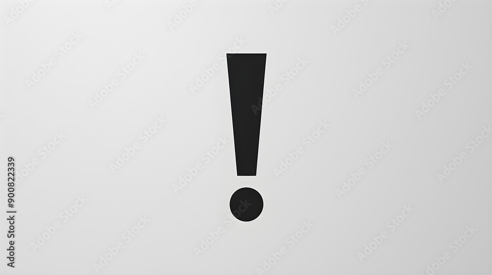 Bold and Modern Exclamation Mark Icon for Highlighting Importance and ...