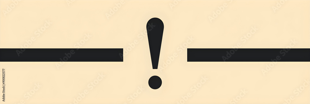 Bold and Modern Exclamation Mark Icon for Highlighting Importance and ...