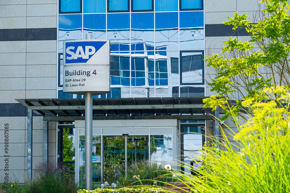 German multinational software SAP SE company, develops enterprise ...