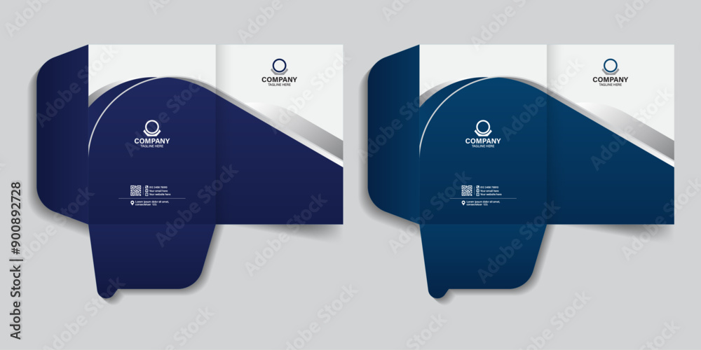 Unique real estate file cases presentation folder design. report cover ...