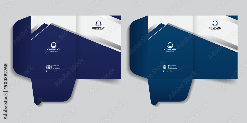 Unique real estate file cases presentation folder design. report cover ...