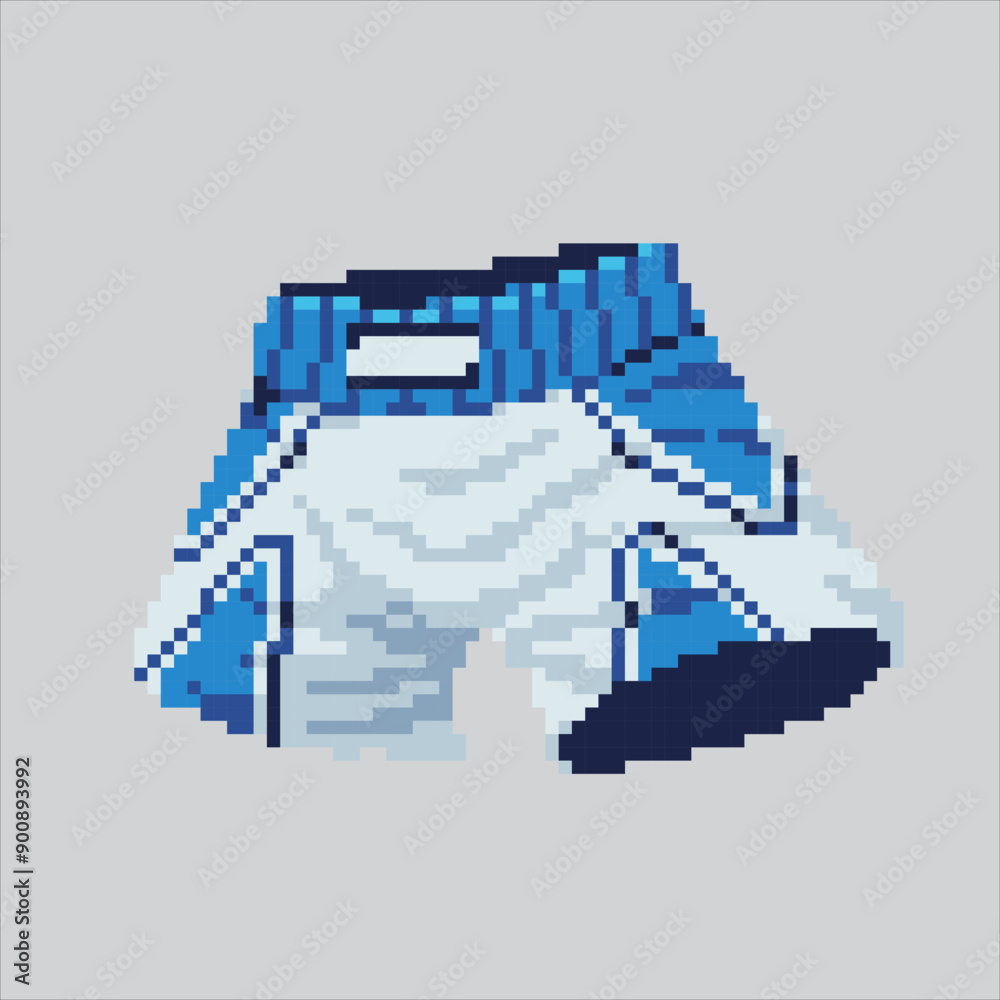 Pixel art illustration Boxing Pants. Pixelated Pants. Boxing Pants icon ...