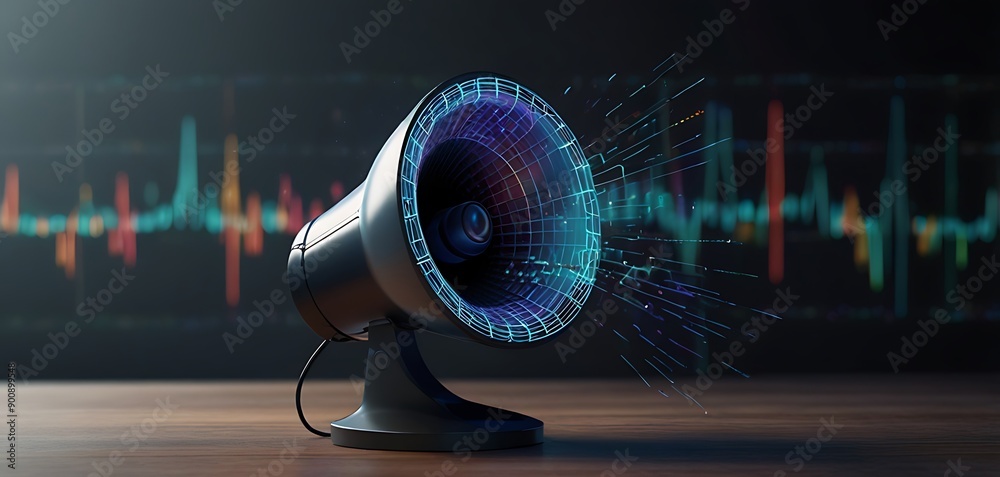 Digital Megaphone A holographic megaphone with dynamic digital sound ...