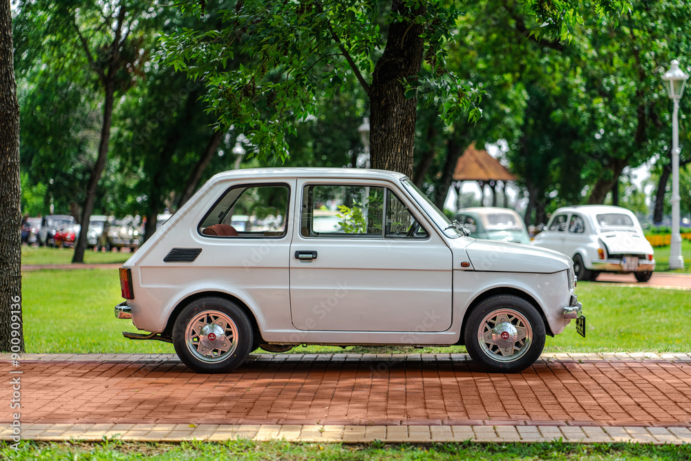 Side view of Steyr-Fiat 126 (Steyr-Puch) - rare version of Fiat 126 ...