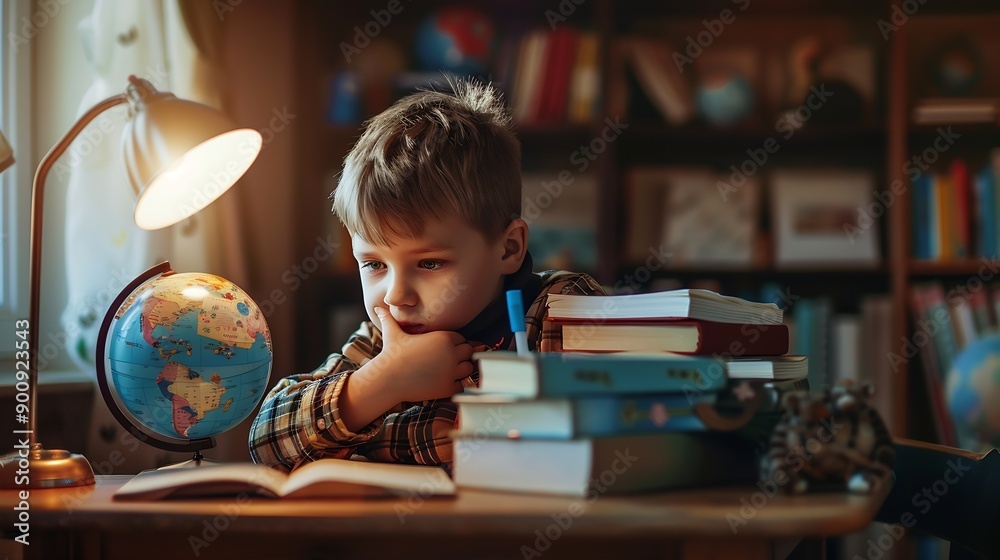 Kids go back to school Children study and learn for preschool Little ...