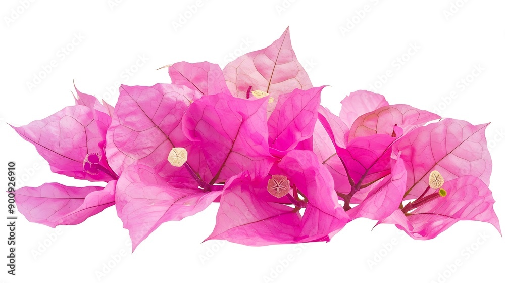 Bougainvillea flower Paperflower Pink Bougainvillea flower isolated on ...