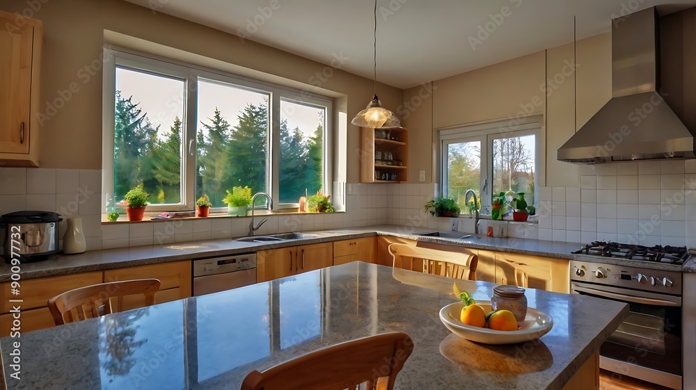 kitchen background, Empty background, Free space table top background ...