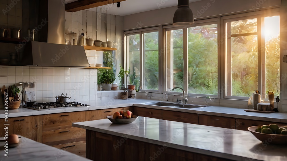 kitchen background, Empty background, Free space table top background ...