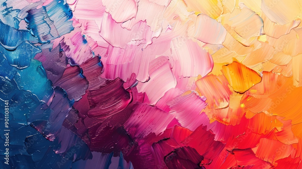 Colorful paint background with coarse texture in layers , Vibrant ...