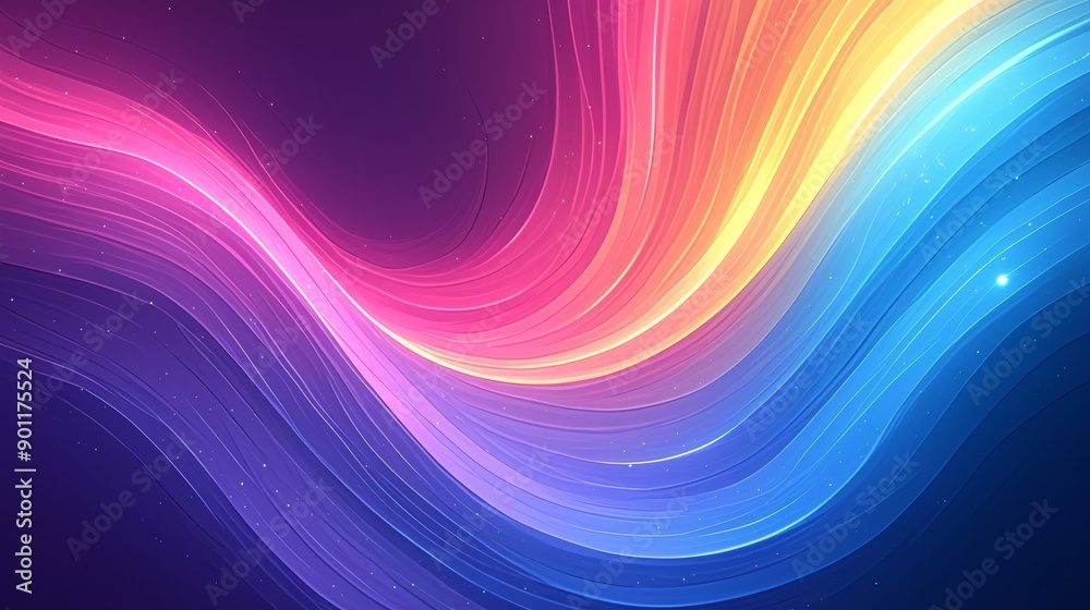 Abstract radiant waveforms background with radiant waveforms and ...