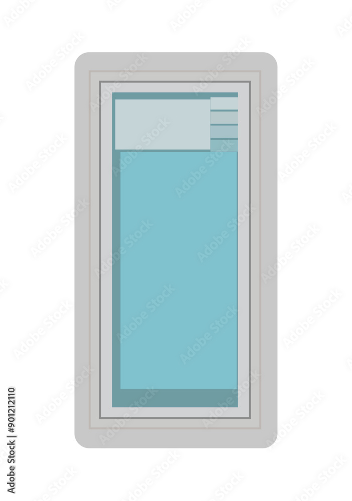Top view icon for exterior and landscape design plan. Swimming pool for ...