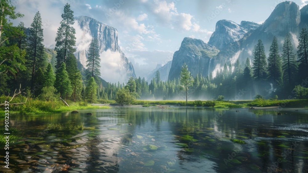 Yosemite National Park, California - Iconic granite cliffs, waterfalls ...