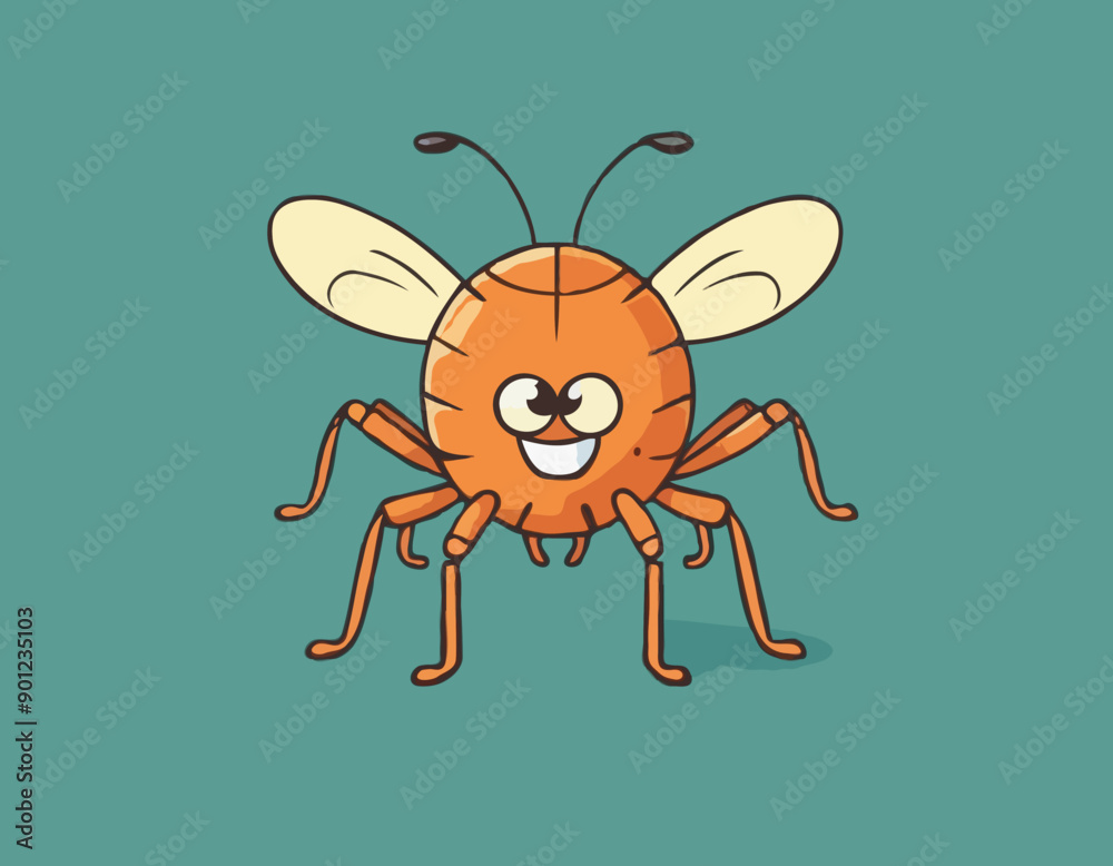 Chigger insect repellent cartoon vector illustration Stock Vector ...